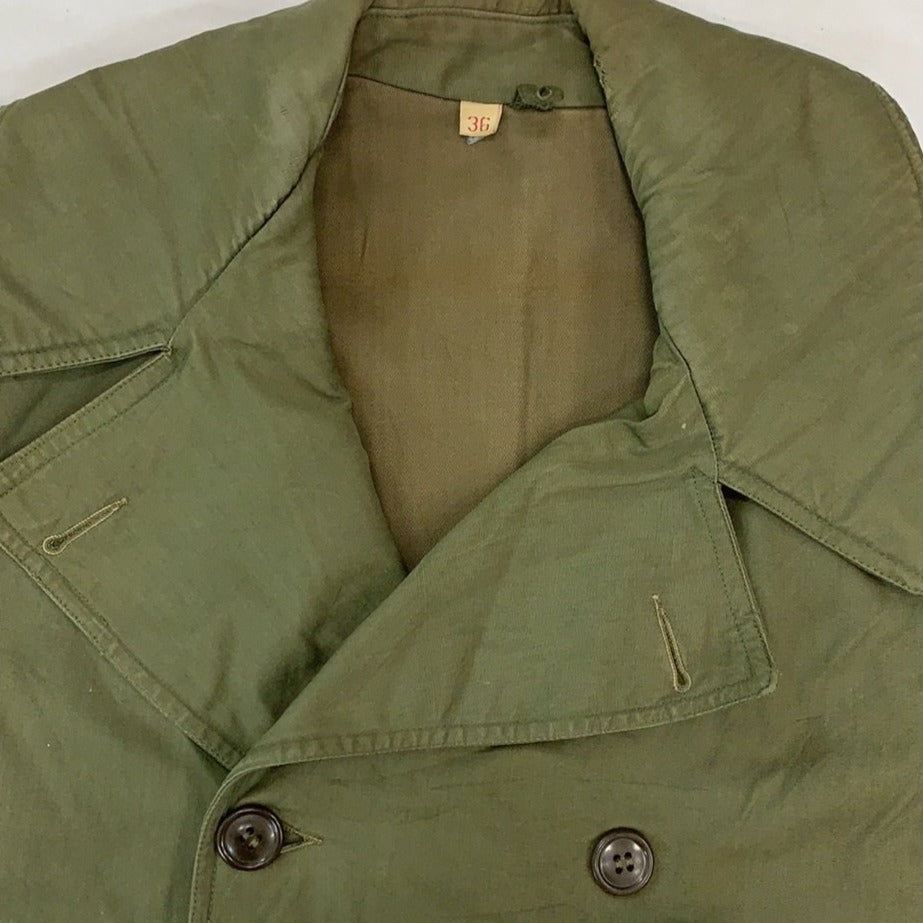 Vintage Olive Double Breasted Military Jacket – The Era NYC