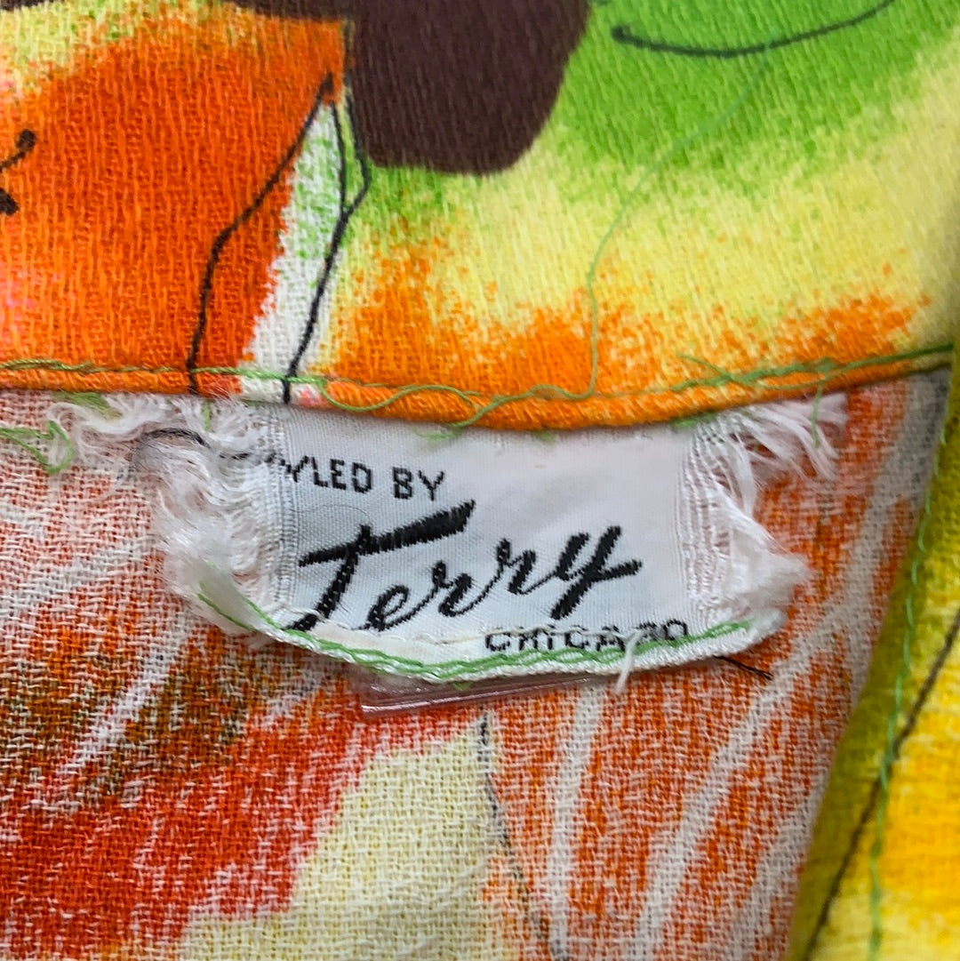 Vintage terry button up top shirt – The Era NYC