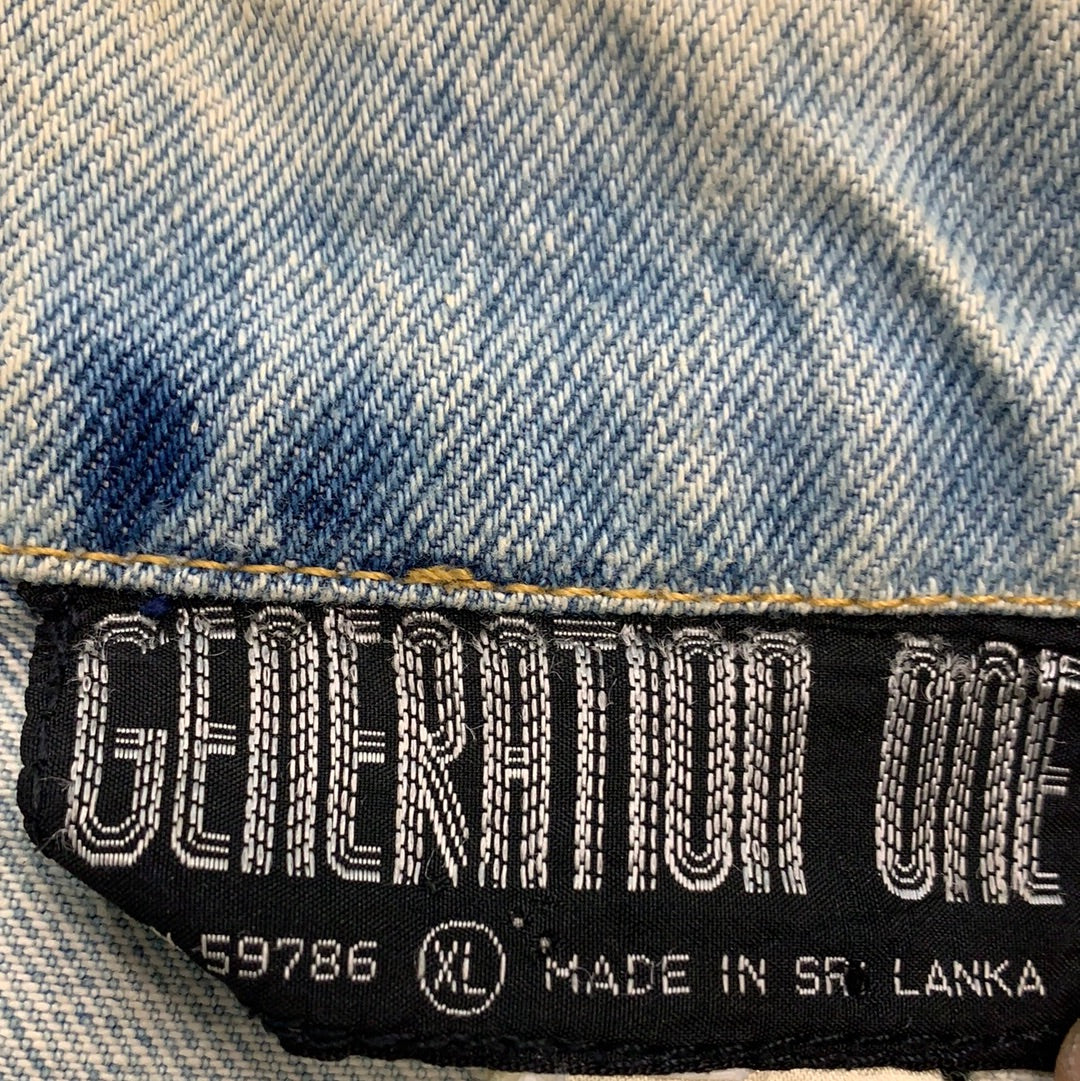 Vintage generation one denim vest – The Era NYC